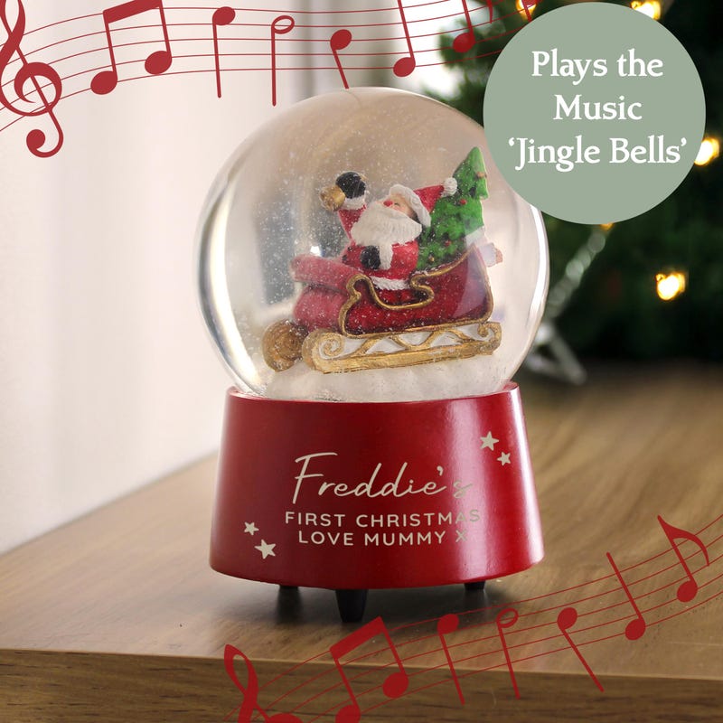 Santa Musical Snowglobe - Etsy UK