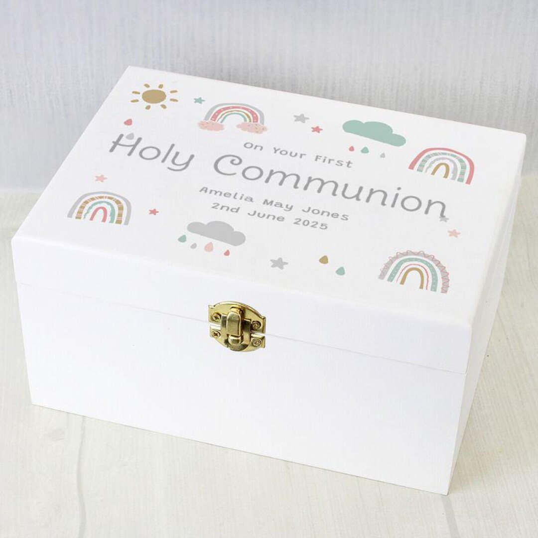 Personalised First Holy Communion Memory Keepsake Trinket Box - Etsy