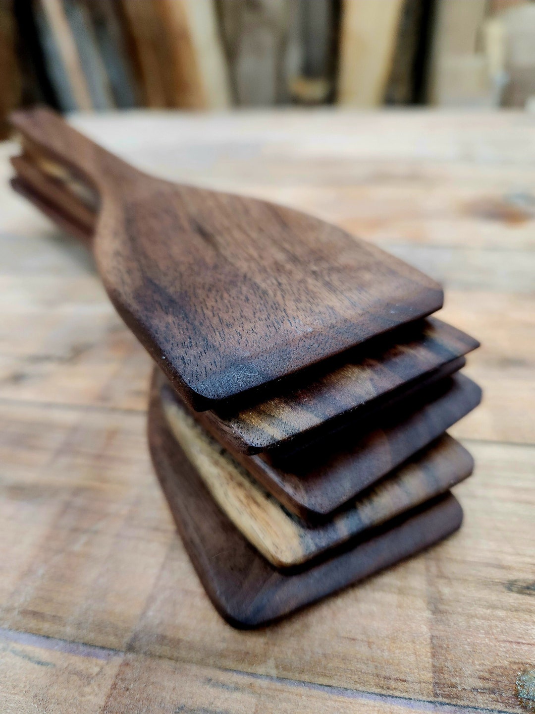 Handcrafted Black Walnut Spatula - Etsy
