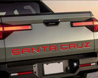 Santa Cruz Raised Red Letters - Etsy