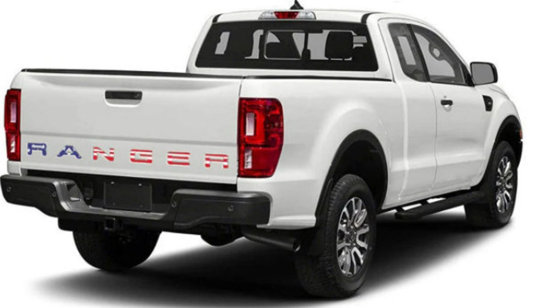 Raised Tailgate Decals Stickers Insert Letters American Flag Compatible ...