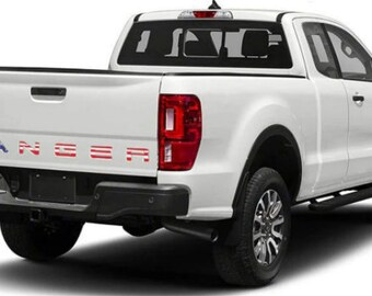 Raised Tailgate Decals Stickers Insert Letters Rustic American | Etsy