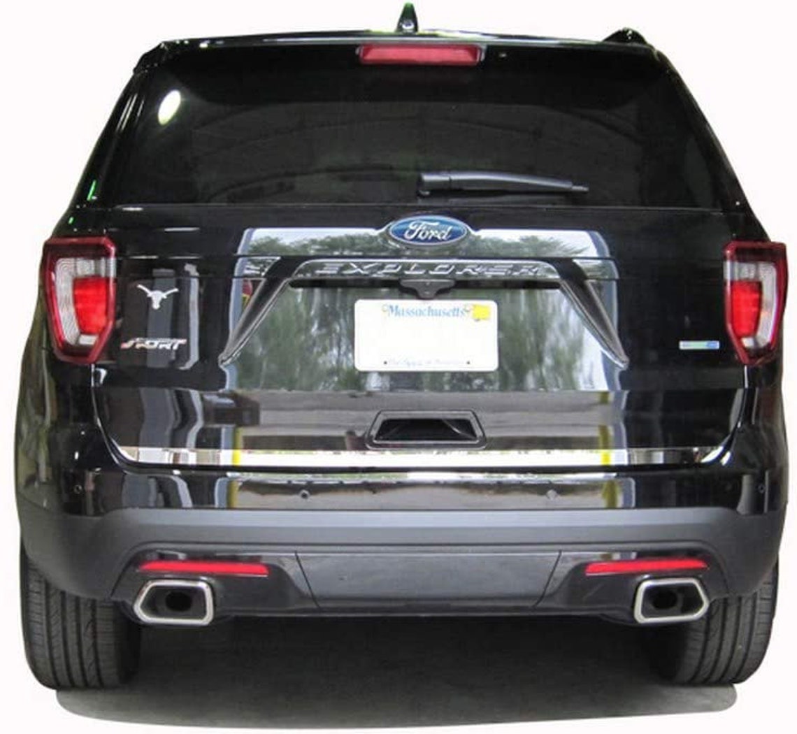 Fits 2016-2019 Ford Explorer Stainless Polished Chrome Rear Deck ...