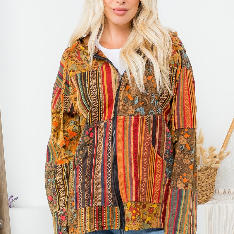 Patchwork Hoodie - Etsy