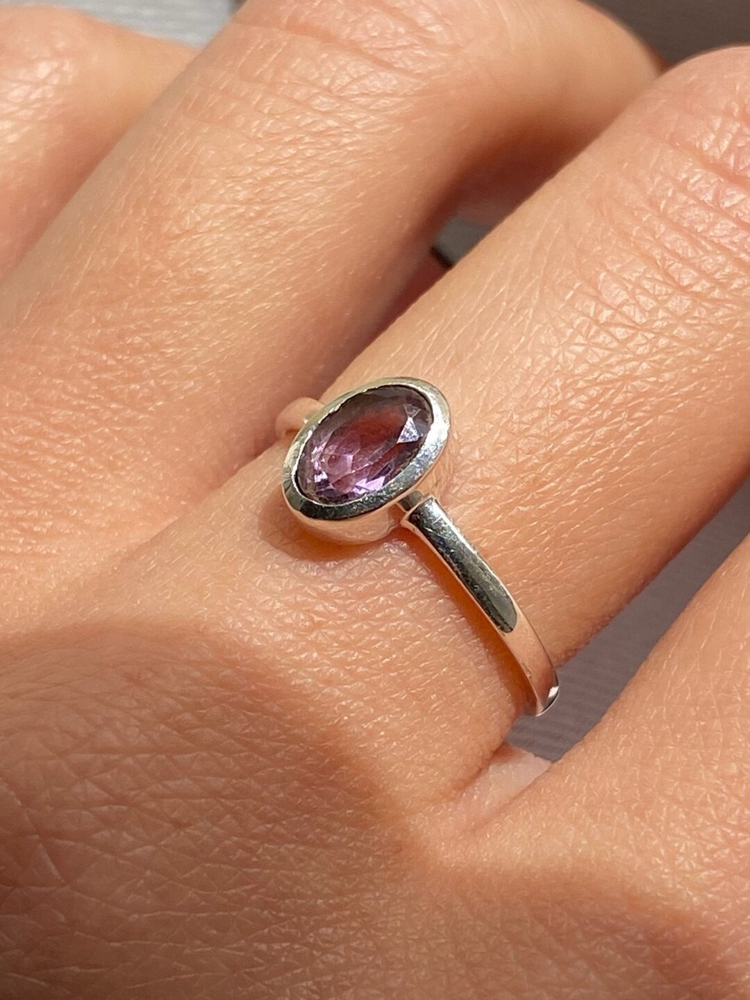 Gemstone Rings in 92.5% Sterling Silver / Amethyst / Moonstone / Topaz / Citrine / Onyx / Green ...