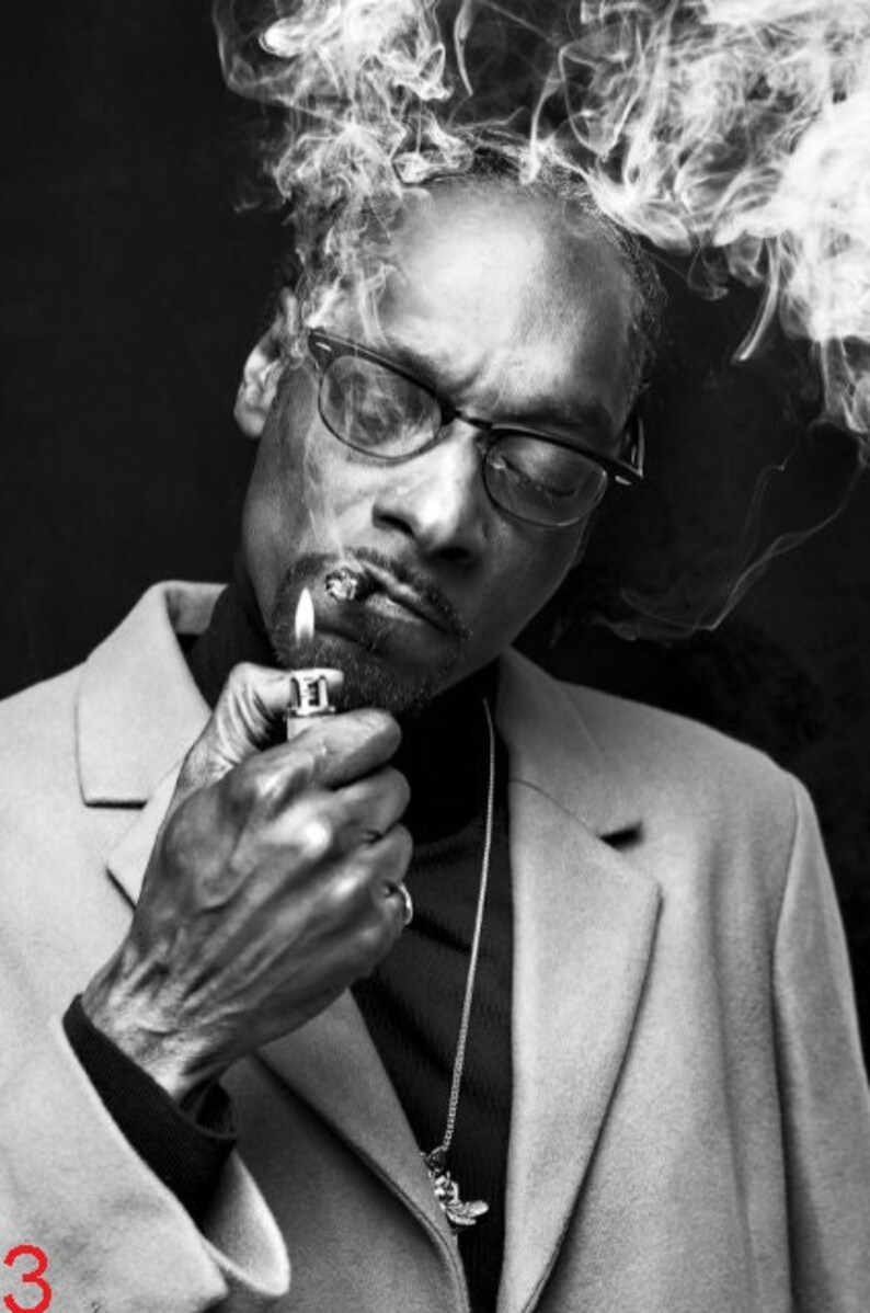Snoop Doog Rapper Photo Smoke Young Poster Celebrity Canvas | Etsy