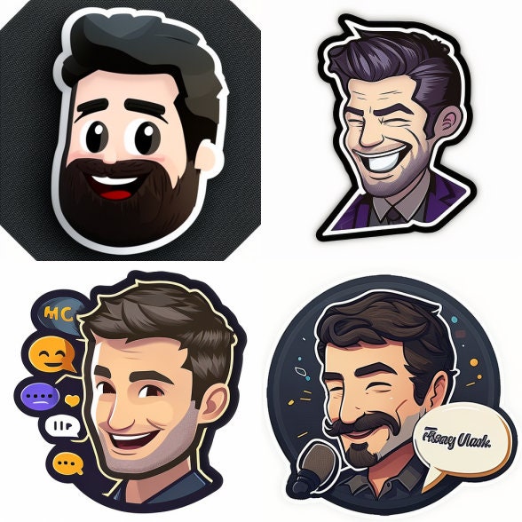 Custom Emotes, Badges, Stickers, Emojis for Twitch/discord/youtube Cute ...