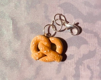 Pretzel Keychain - Etsy