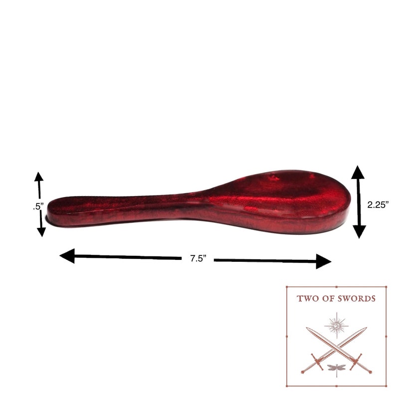 Red Resin Hand-mirror Paddle BDSM Kink Spanking - Etsy