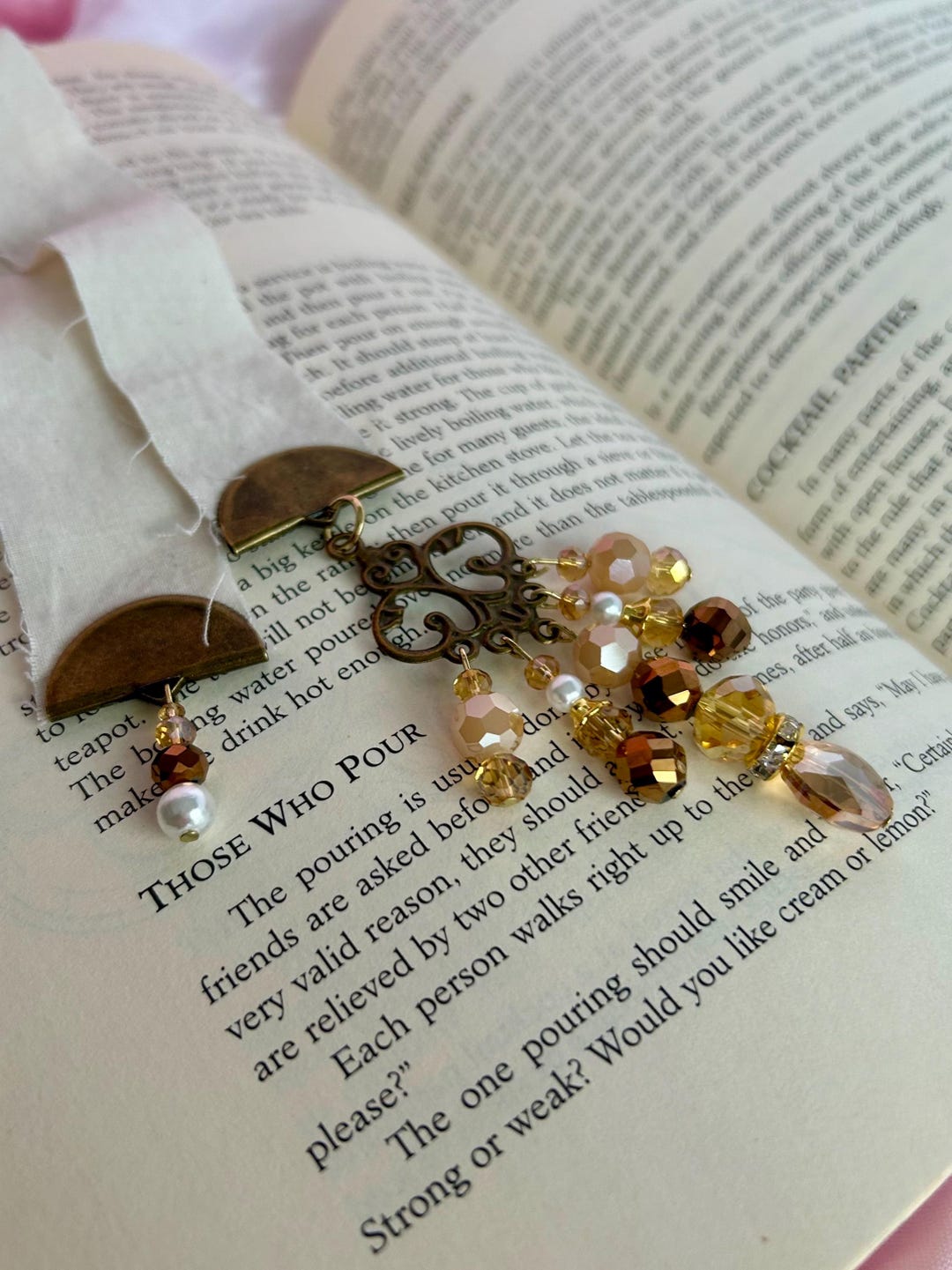 Muslin Bookmark ~ Fabric Bookmark ~ Cream Bookmark ~ Raw Edge Fabric ...