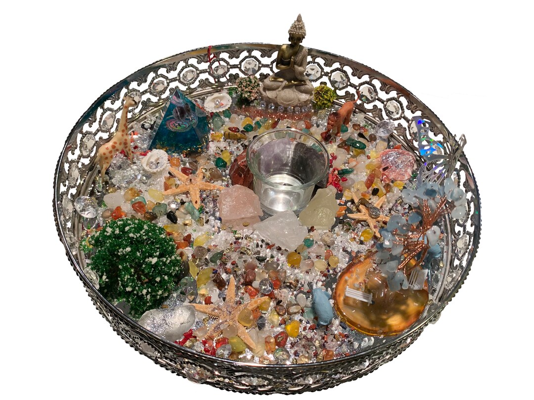 7 Chakra Stones Rotating Tray, Healing Gemstones, Full Body Chakra ...