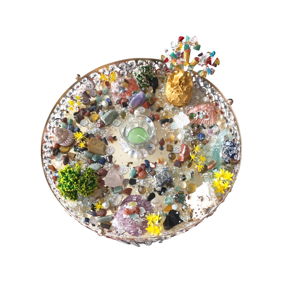 7 Chakra Stones Rotating Tray, Healing Gemstones, Full Body Chakra ...