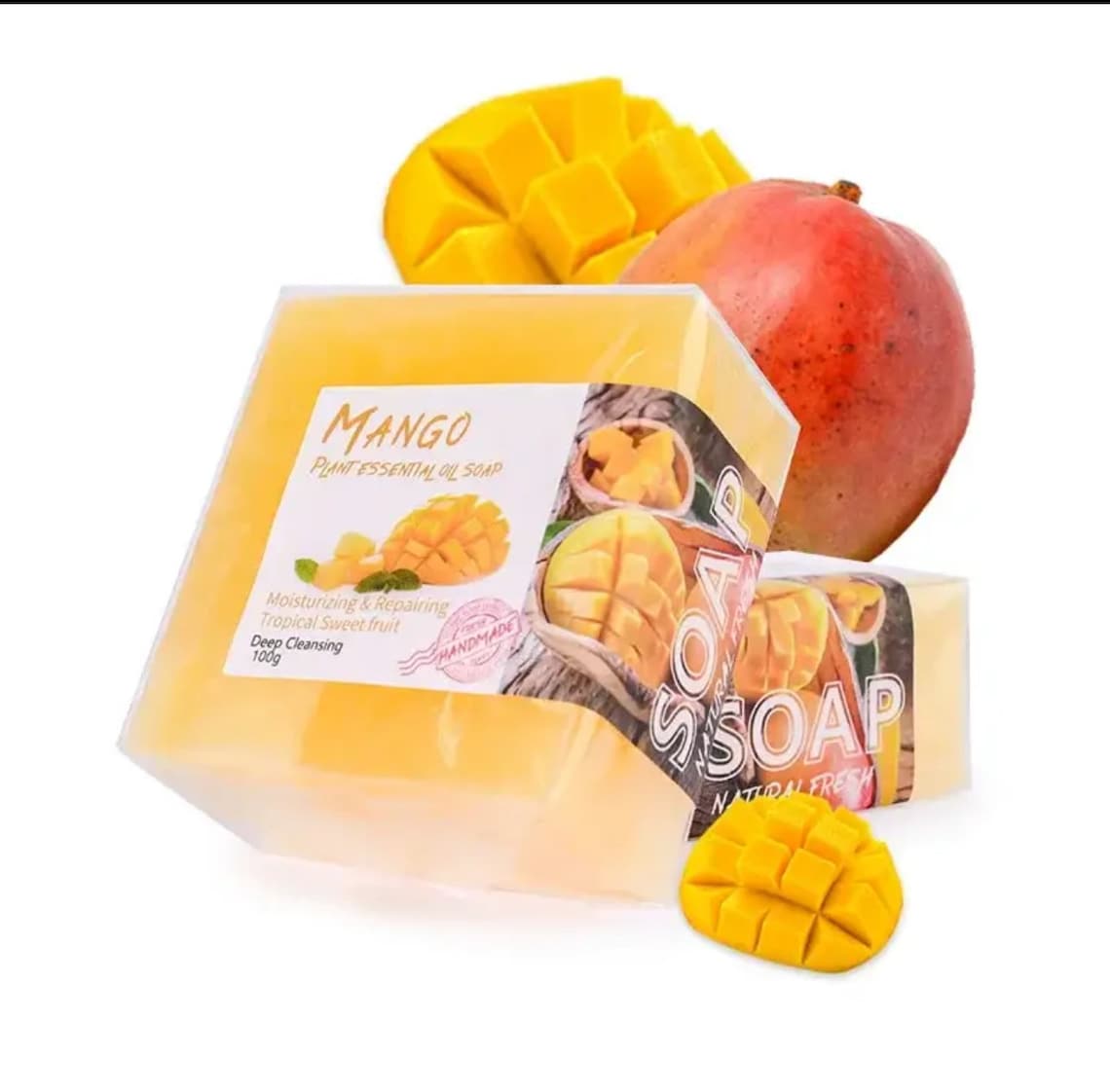 Handmade Mango Tropical Sweet Fruit Moisturizing Deep Cleansing Soap ...