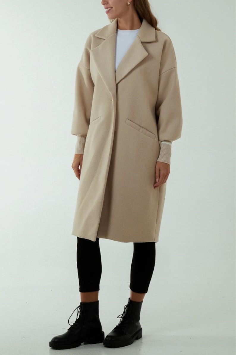 Women Italian Long Duster Jacket Ladies Ribbed Cuff Sports Stripe ...