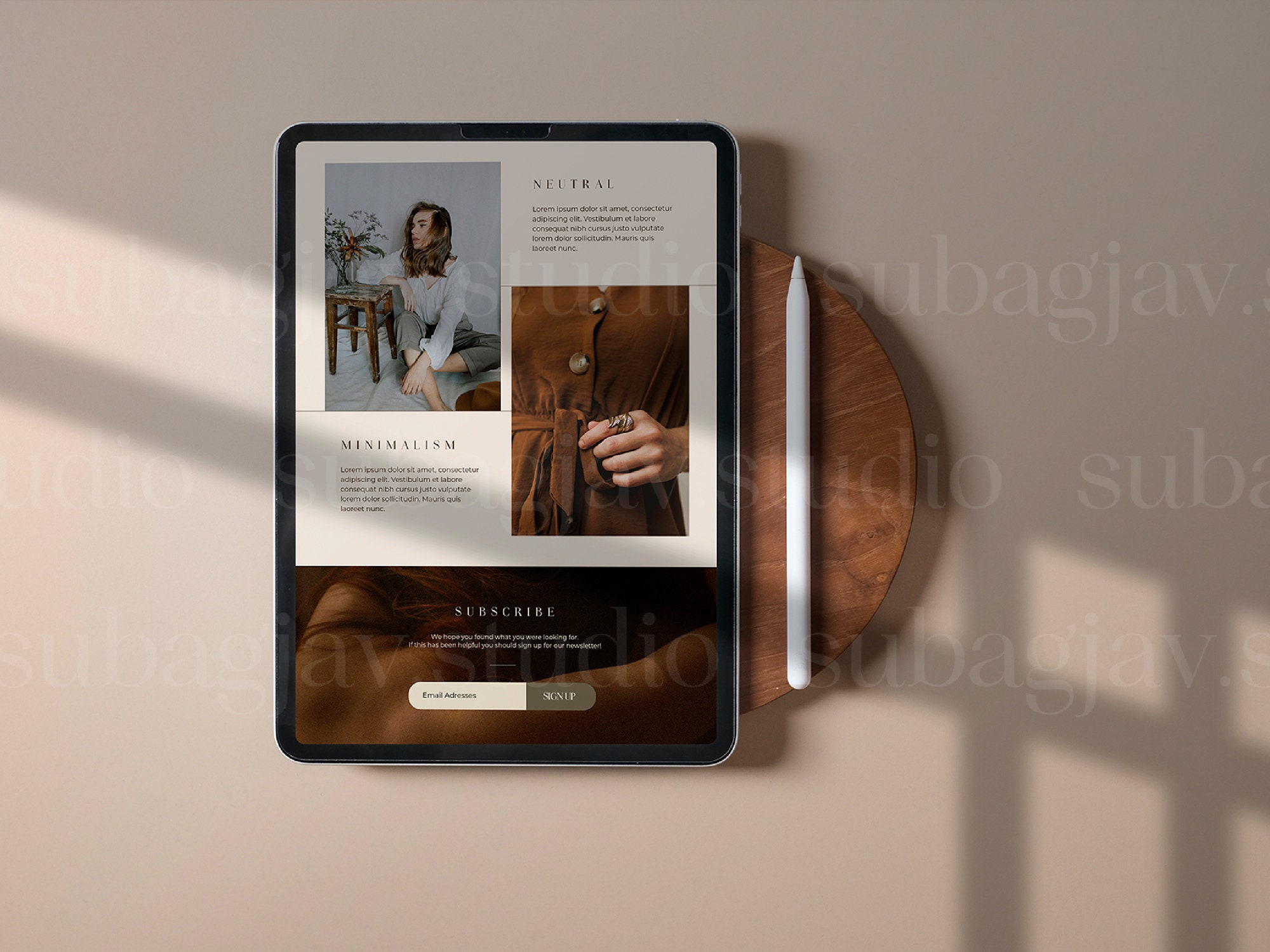 Minimalist iPad Pro Mockup for Photoshop (digital Download) - #04 - Etsy