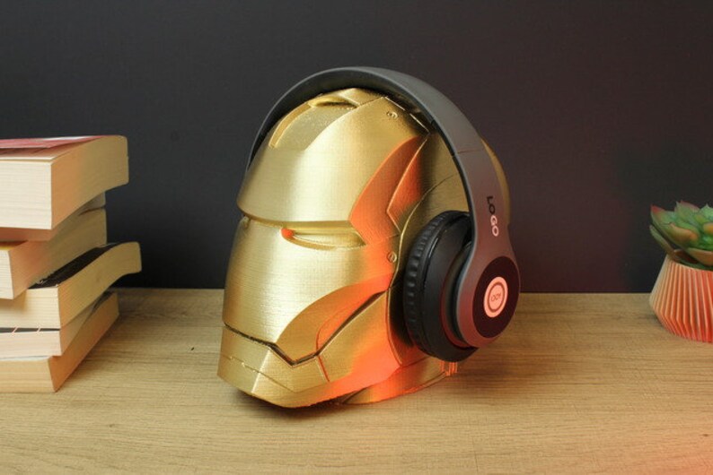 Iron Man Headphone Stand Headphone Holder Gaming Room - Etsy