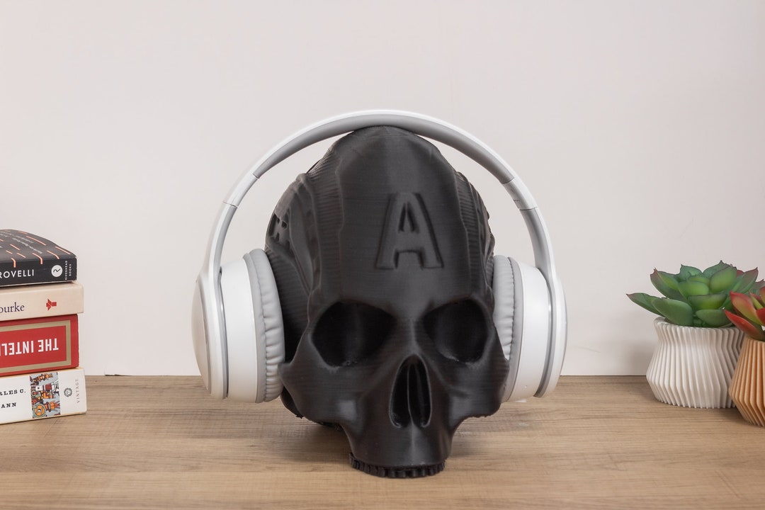 Captain America Skull Headphone Stand | Superhero Headphone Holder ...