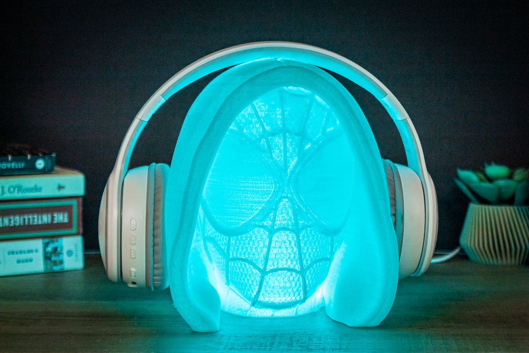RGB Light up Miles Morals Headphone Stand | RGB Headset Stand | Perfect ...