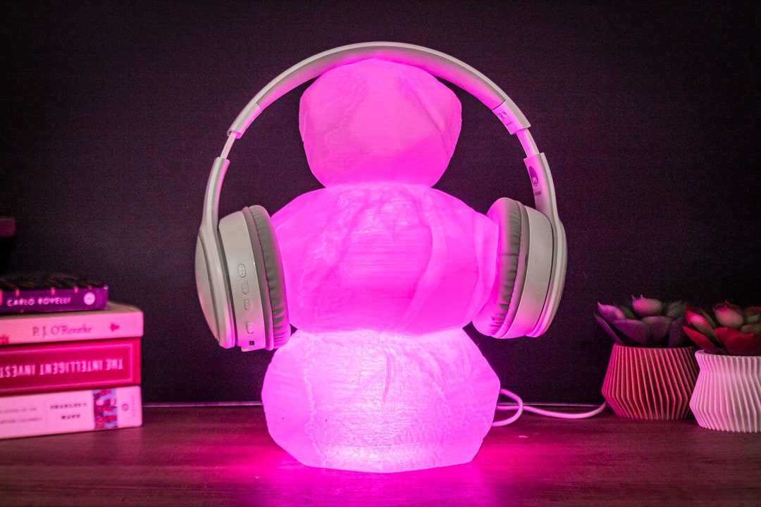 RGB Light up Rock Tower Headphone Stand | Headset Stand | Perfect Gamer ...