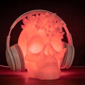 RGB Crystal Skull Headphone Stand | Headset Stand | Perfect Gamer Gift ...