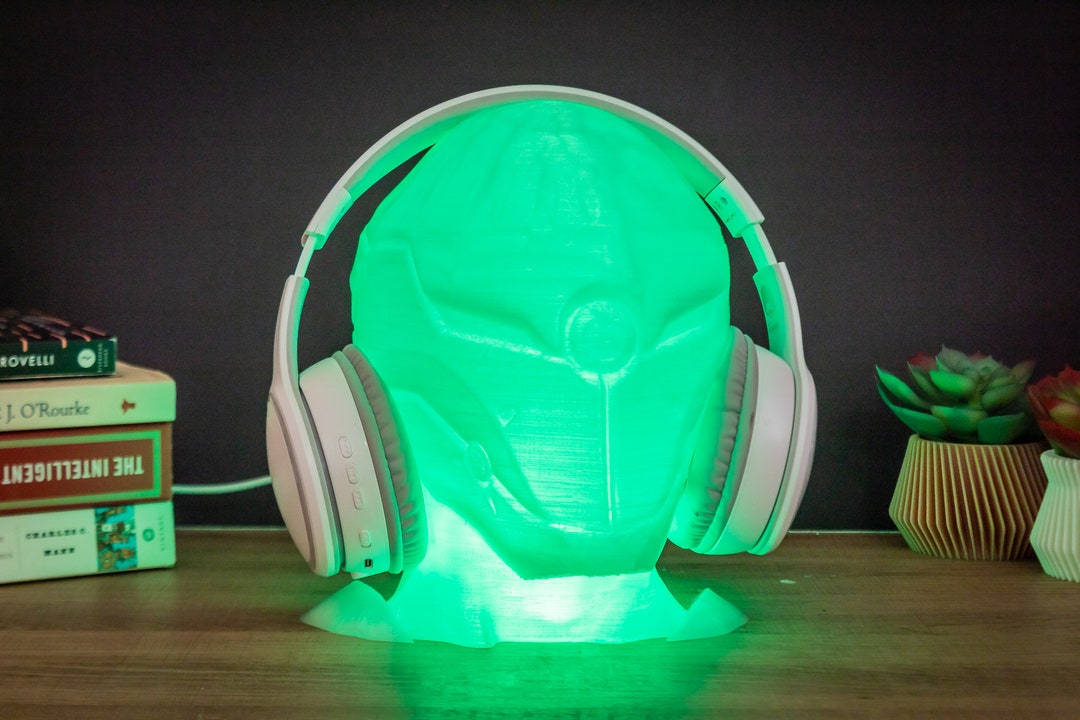 Light up Cyborg Ninja Headphone Stand Headset Stand RGB Accessory ...