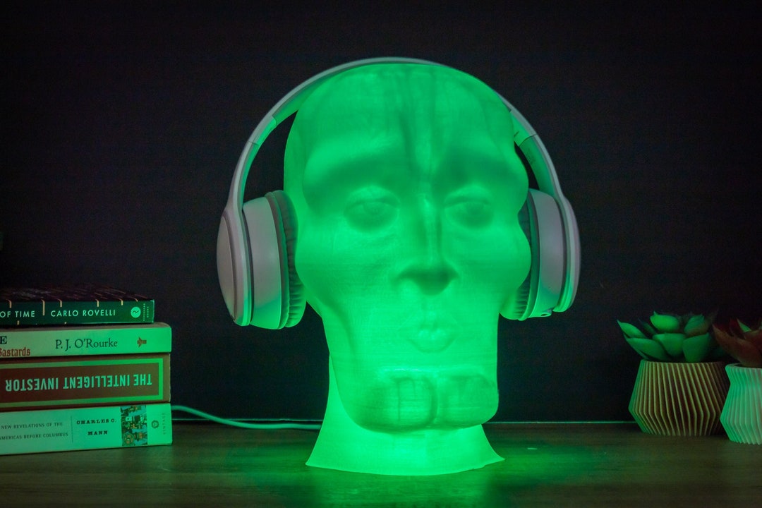 RGB Light up Handsome Squidward Headphone Stand | Headset Stand ...
