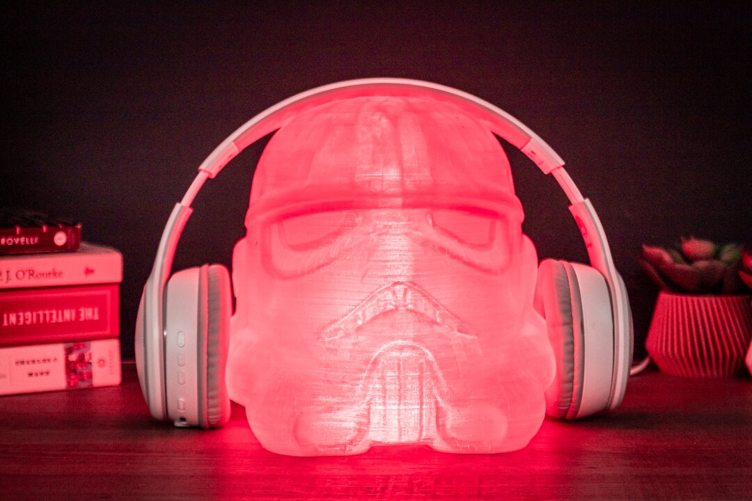 Light up Stormtrooper Headphone Stand Headset Stand Perfect Gamer Gift ...