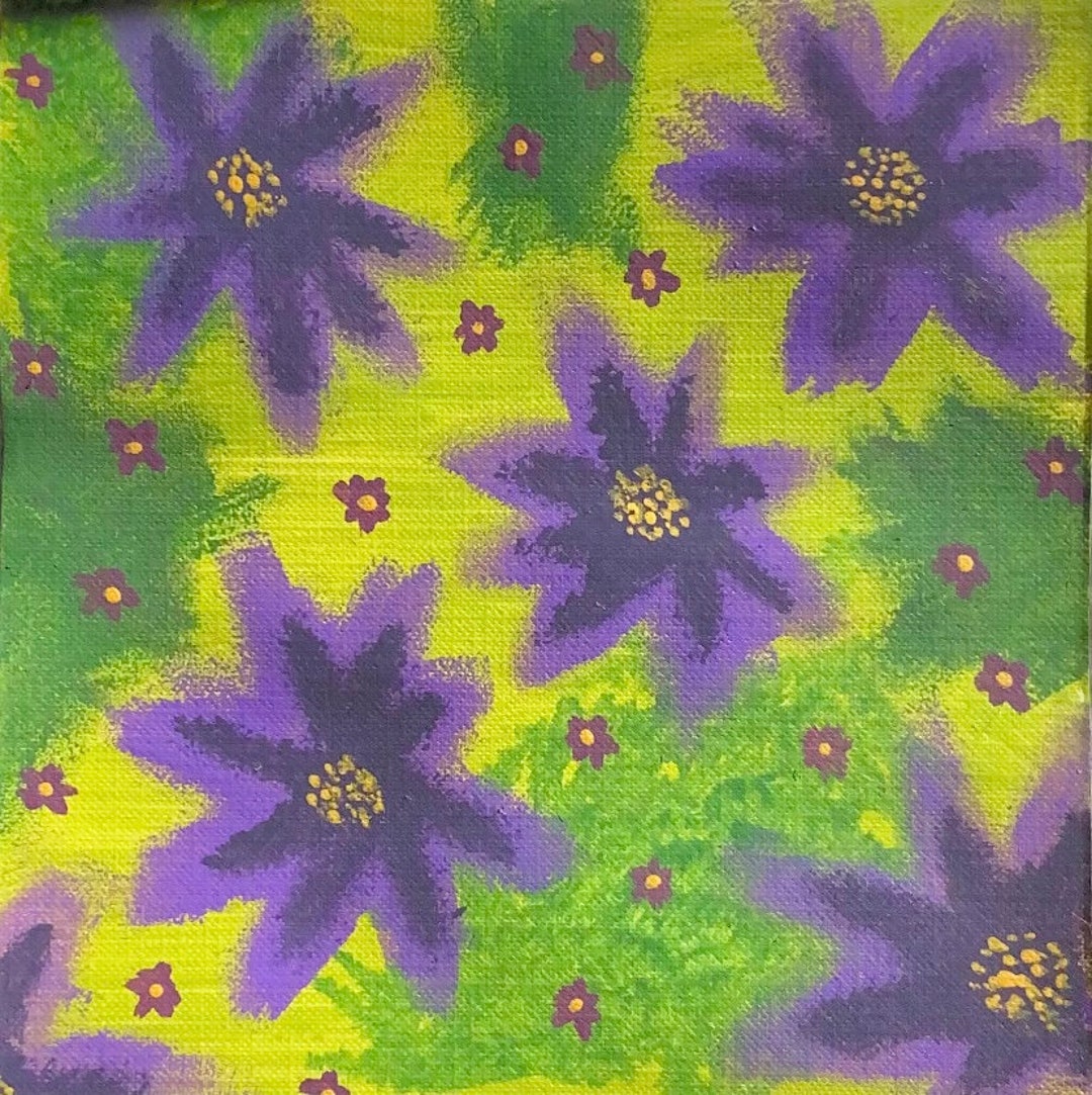 Full Blooming Flower Painting - Etsy