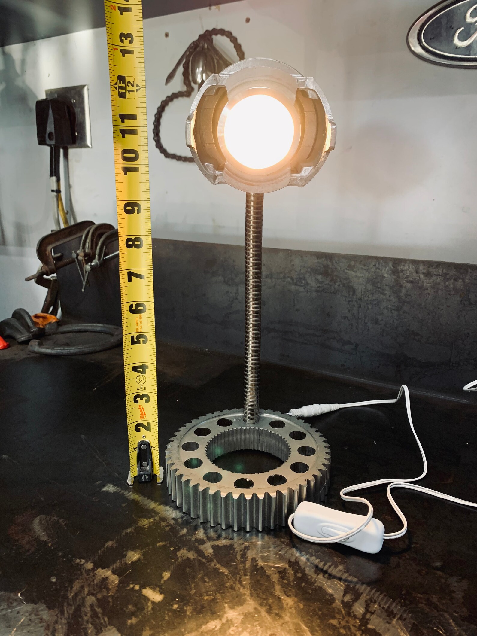 Piston & Gear Desk Lamp - Etsy
