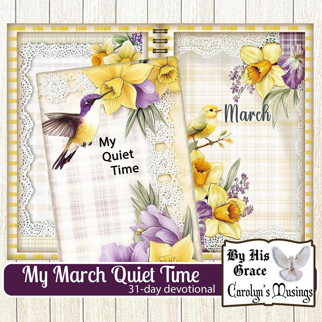 March Daily Devotional: Faith Based Journal Printables (digital ...