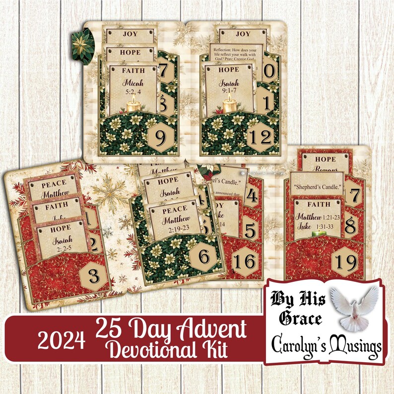 2024 Advent Calendar Daily Scripture Reflection | Homeschool Printable ...