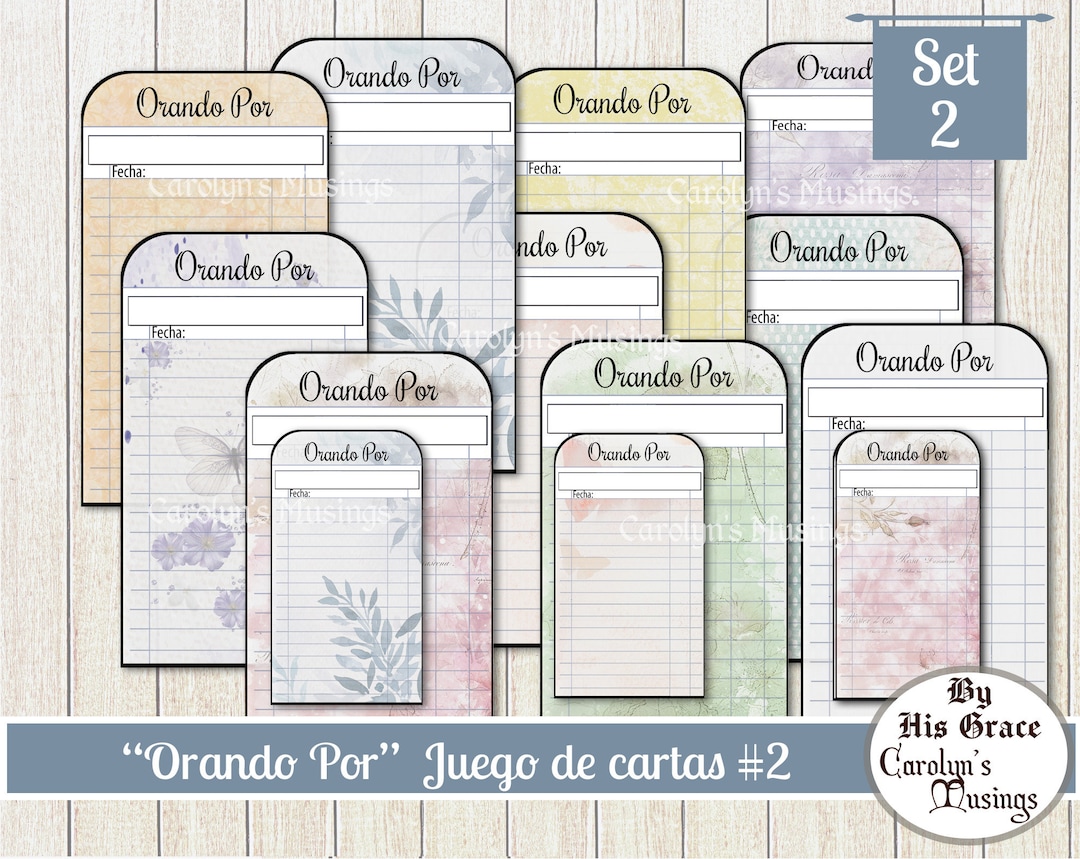 Tarjetas De Oración, Orando Por, Journal En Español, Imprimibles in ...