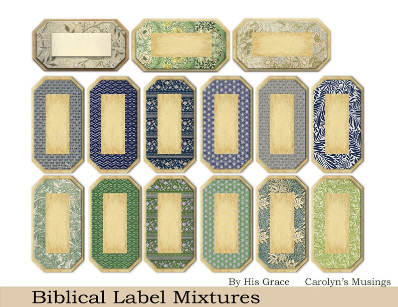 Printable Christian Ephemera, Bible Journaling Labels (digital Download ...