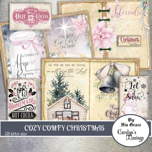 Cozy Digital Paper - Etsy