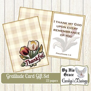 Gratitude Cards Printable Gift Set: KJV/NIV Bible Verses (PDF) - Etsy