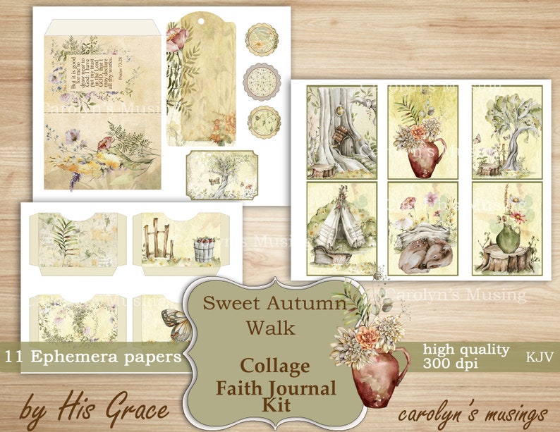 Autumn Prayer Journal Printable Devotional KJV Scripture - Etsy