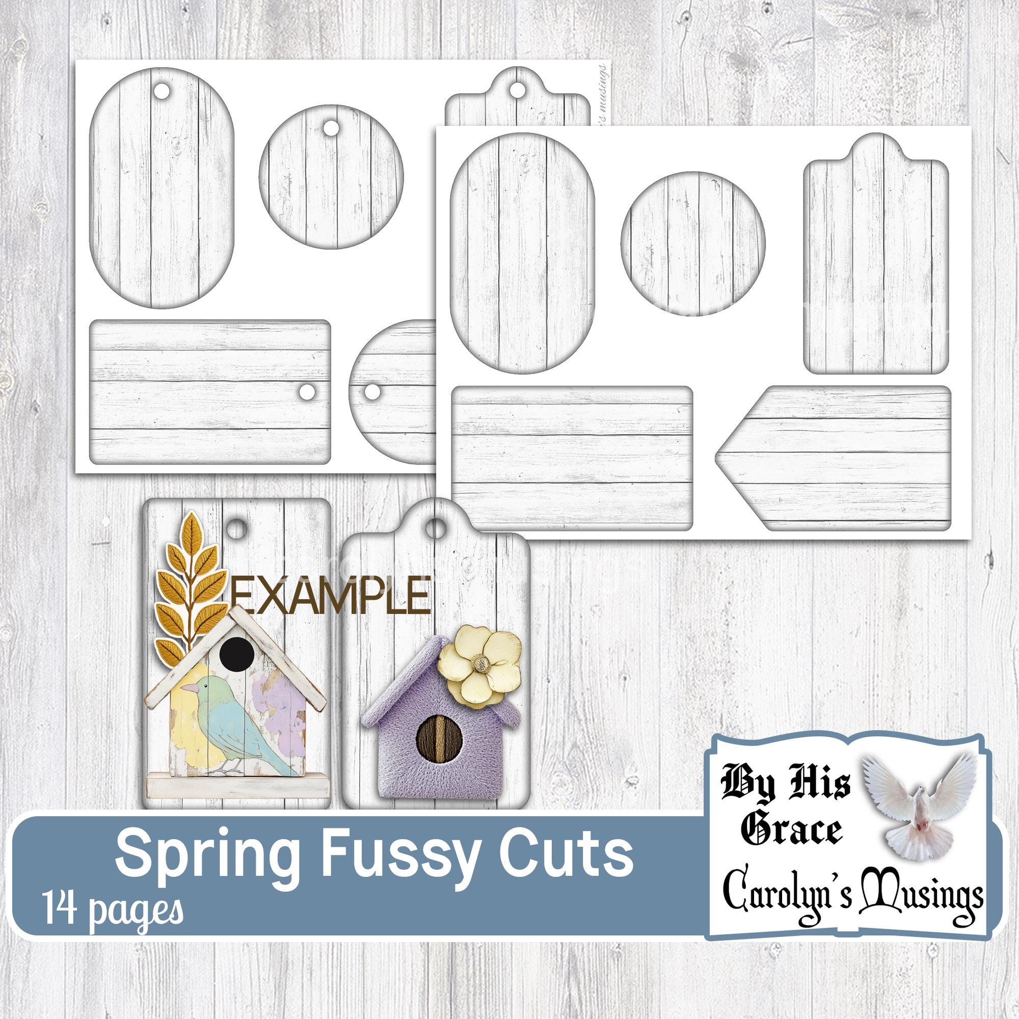 Spring Shabby Chic Clipart: Junk Journal Ephemera (digital Download) - Etsy
