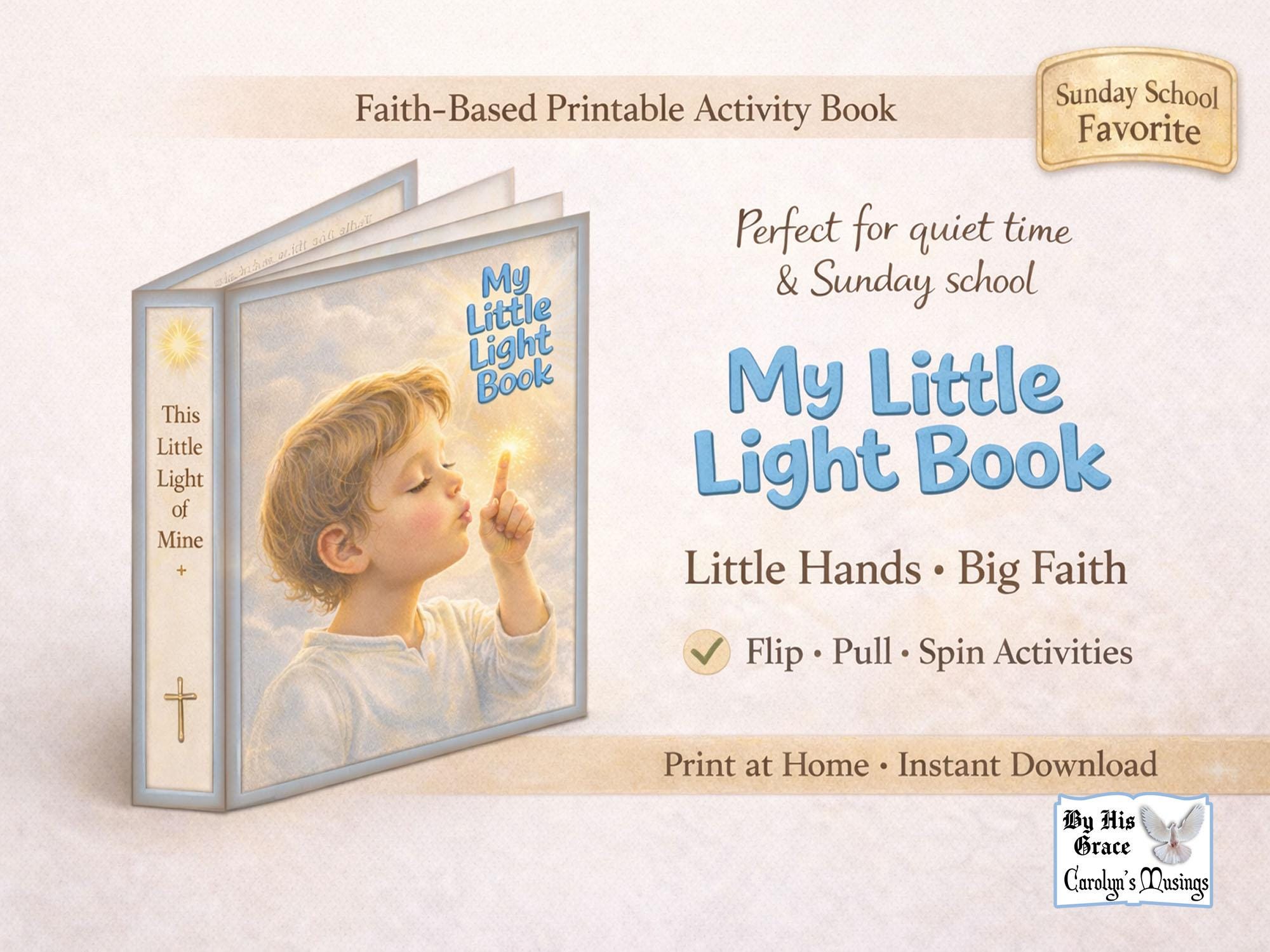 Printable Kids Bible Journal Kit Interactive Faith Activities Christian ...
