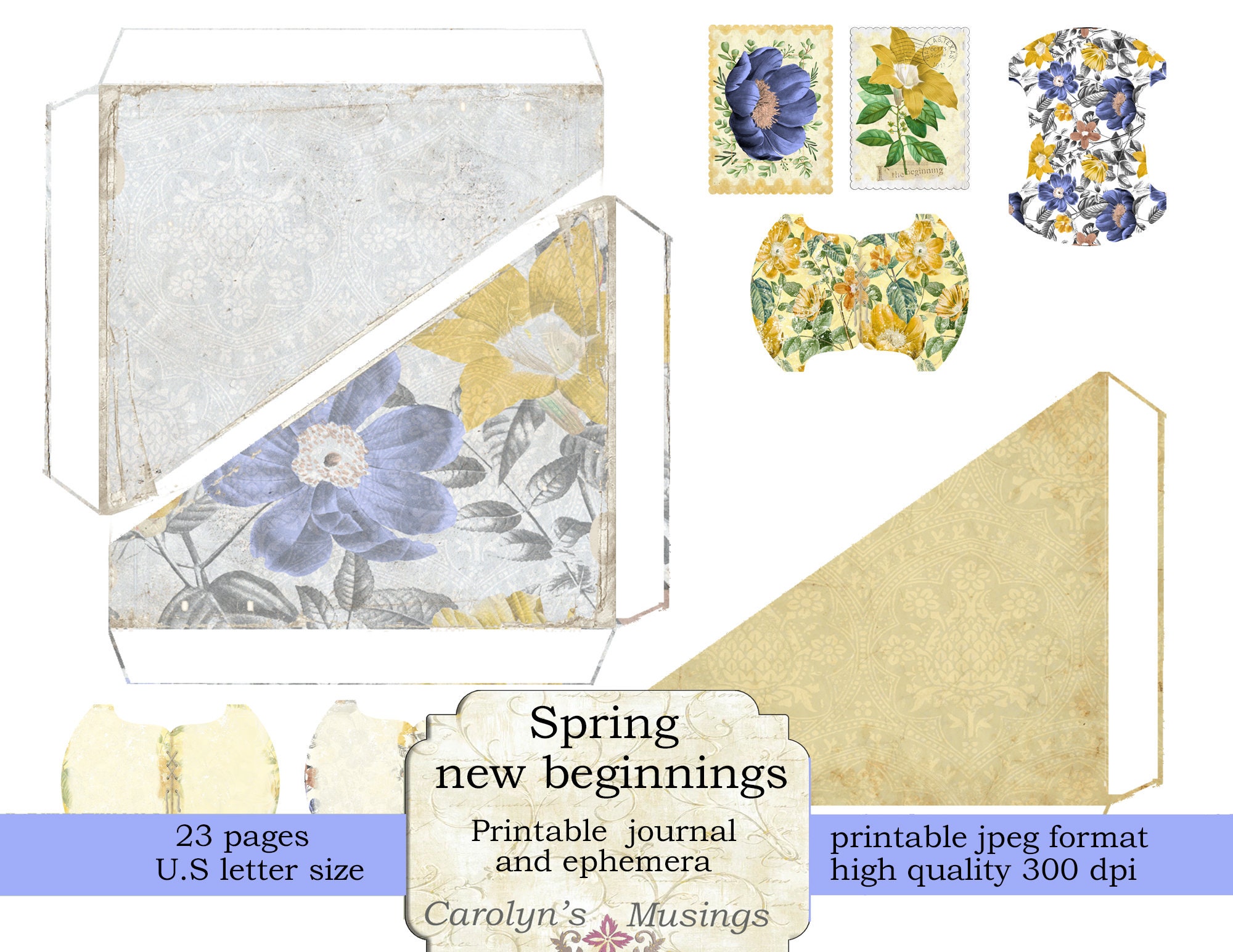 Printable Prayer Journal Kit New Beginnings Spring Prayer - Etsy