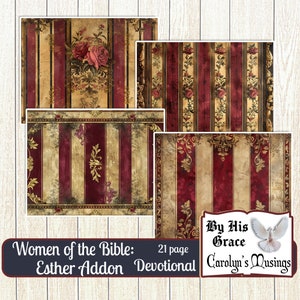 Esther Devotional Journal Kit: Women of the Bible Ephemera (printable ...
