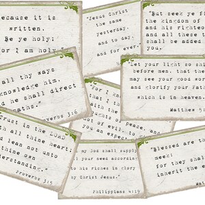 KJV Bible Verse Print Set Printable KJV Scripture Prayer - Etsy