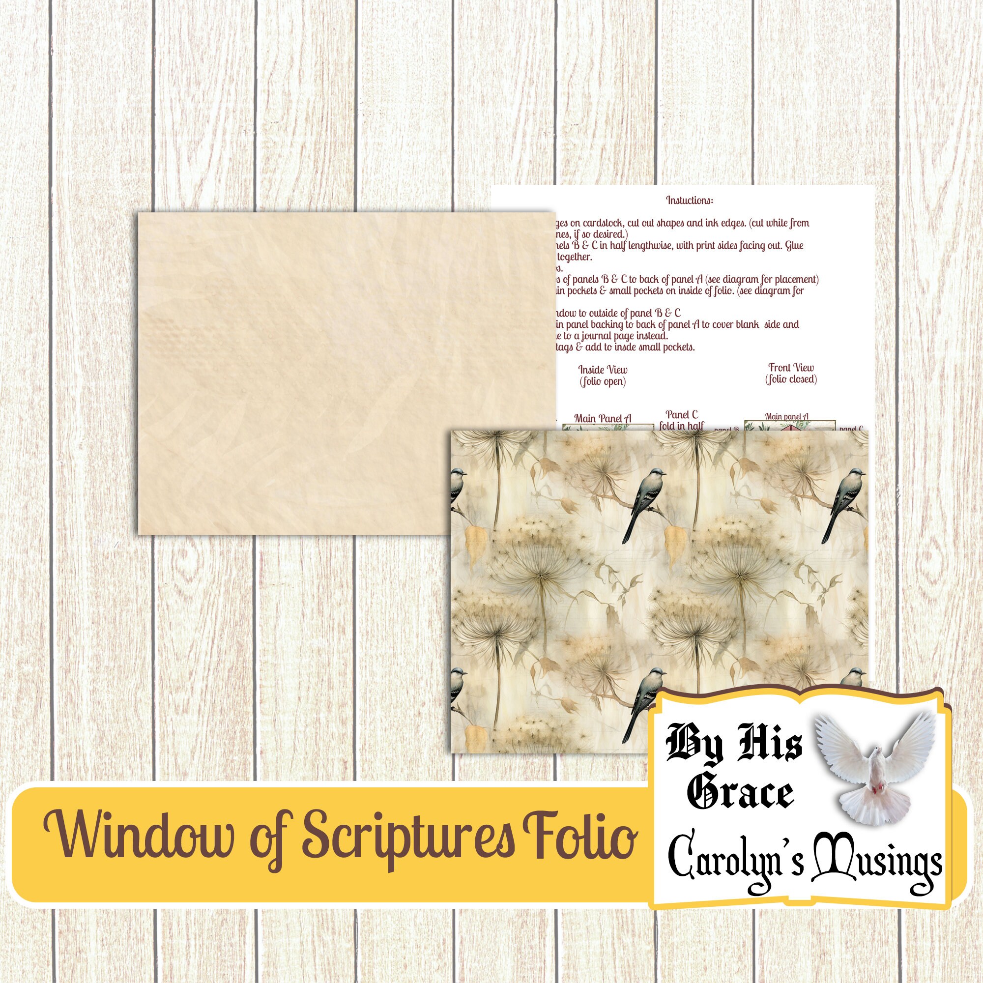 Scripture Window Folio: Christian Ephemera, Journaling, Scrapbooking ...