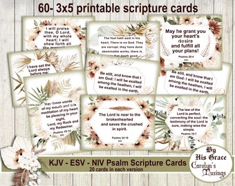 Niv Scripture Cards - Etsy