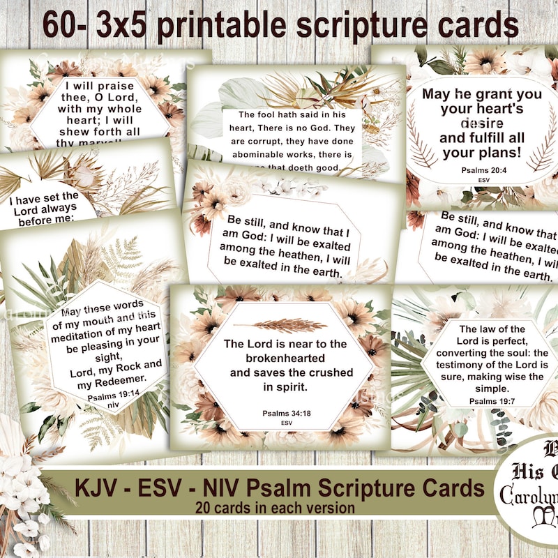 Printable Scripture Cards - Etsy