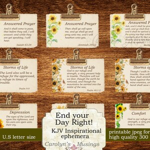 KJV Inspirational Bible Verse Ephemera 2 Prayer Journal - Etsy