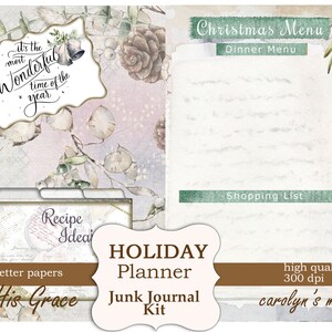 Christmas Planner Printable, Holiday Journal Kit (digital Download) - Etsy