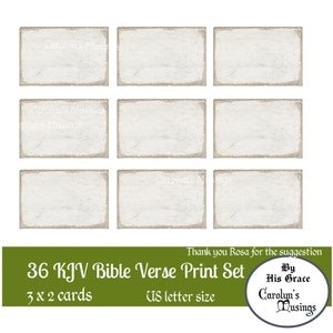 KJV Bible Verse Print Set, Printable KJV Scripture, Prayer Journal ...