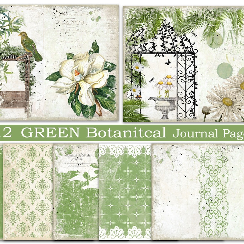 Green Botanical - Etsy