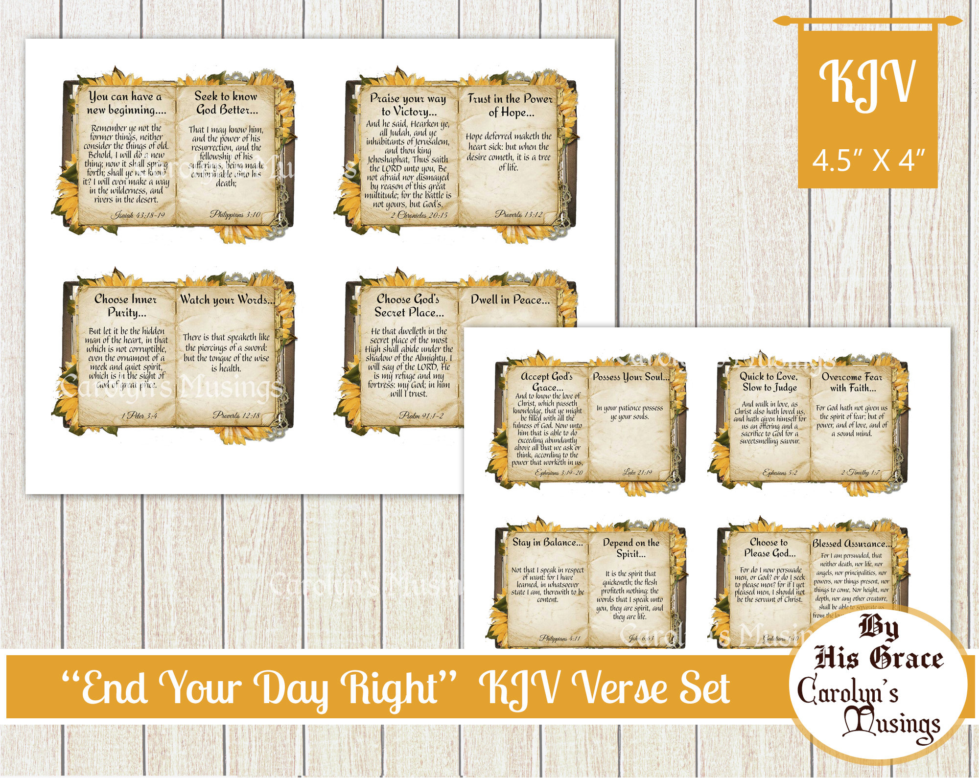 KJV Inspirational Bible Verse Ephemera 2 Prayer Journal - Etsy