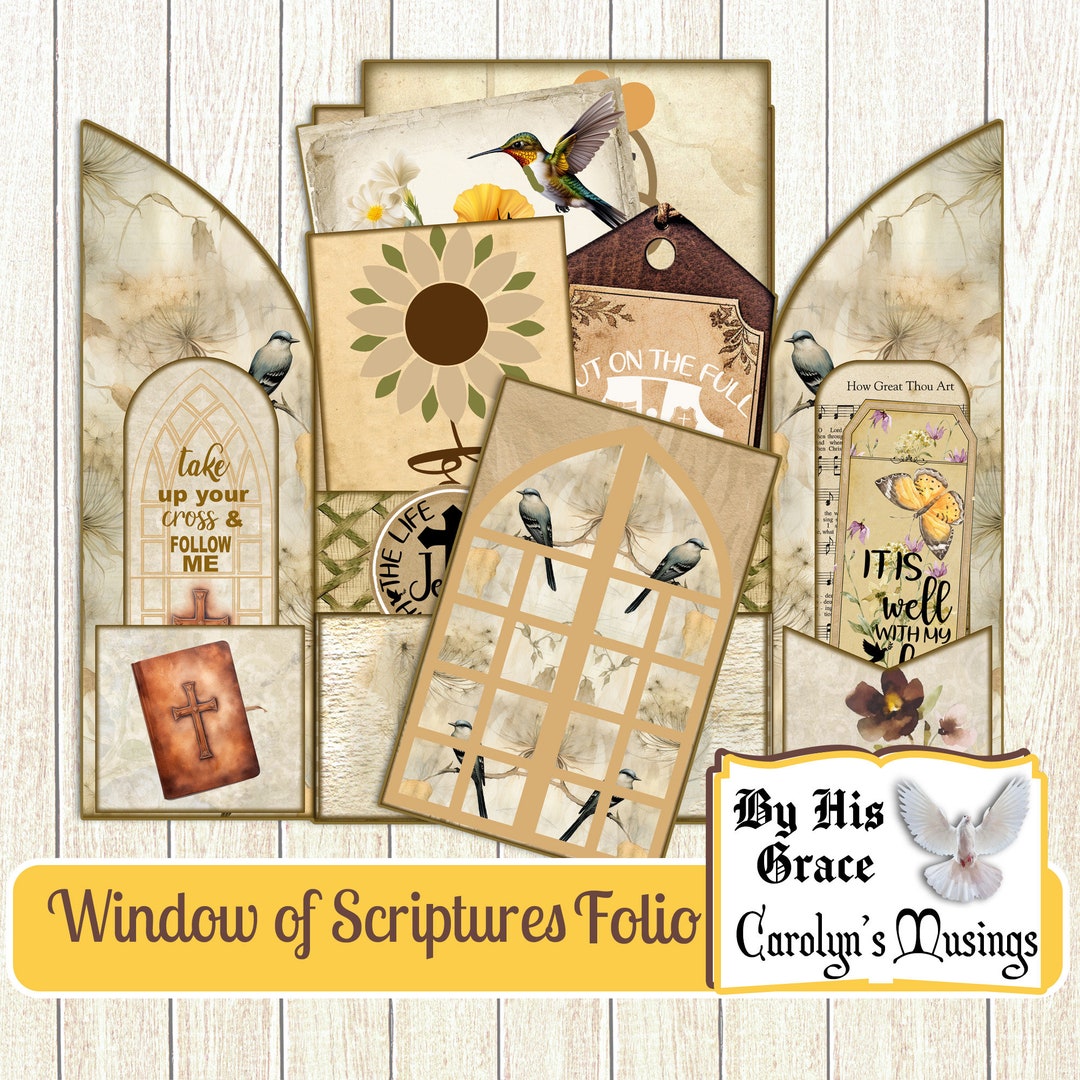 Window of Scriptures Folio Faith Ephemera, Printables, Christian, Bible ...